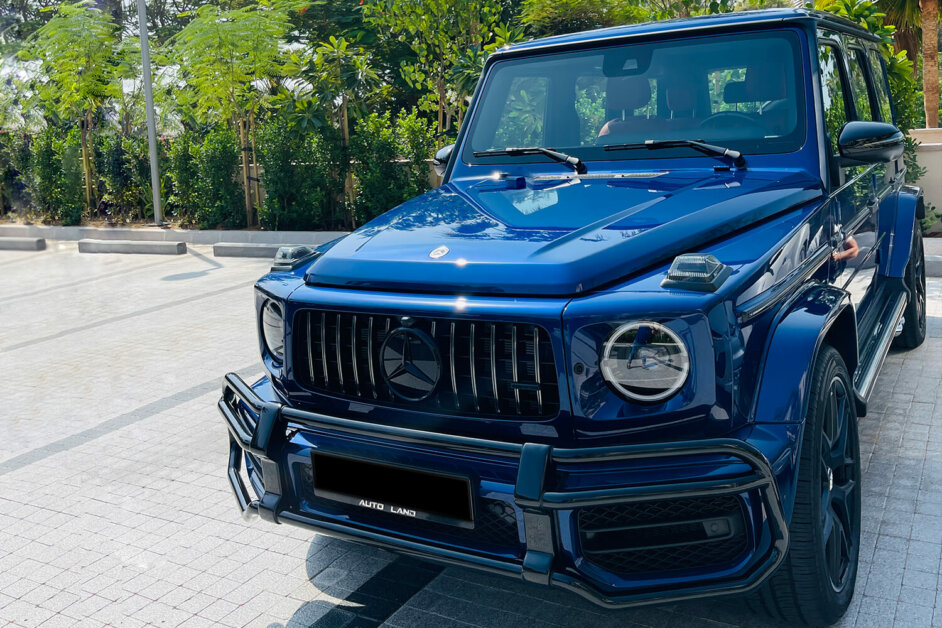 Rent Mercedes G63 AMG Dark Blue in Dubai - SUV - Octane Luxury Car ...
