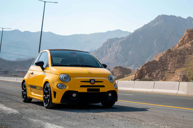 Rent Abarth 595 Competizione Yellow in Dubai - Convertible - Octane Car ...