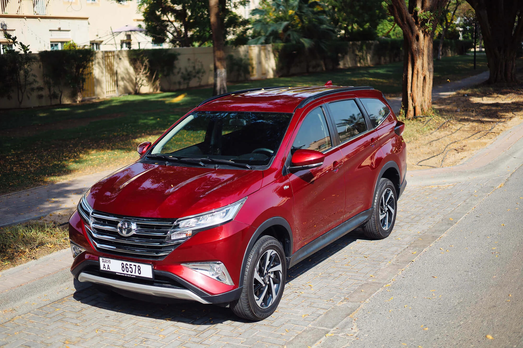 Rent Toyota Rush Red in Dubai - SUV - Octane Luxury Car Rental Dubai