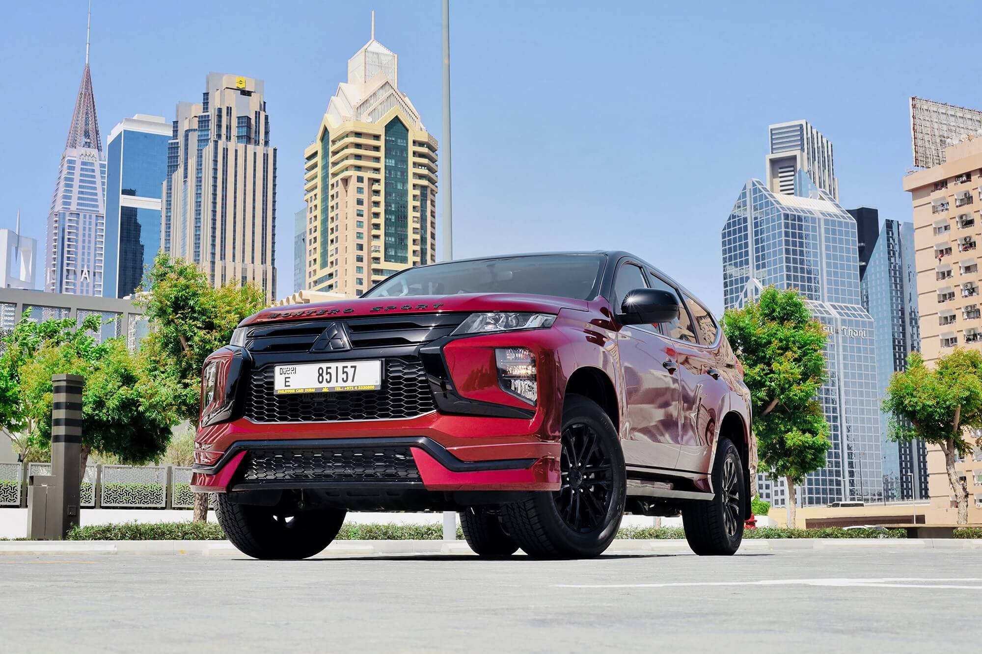 Lej Mitsubishi Montero Sport Red i Dubai - SUV - Octane Luxury Car ...