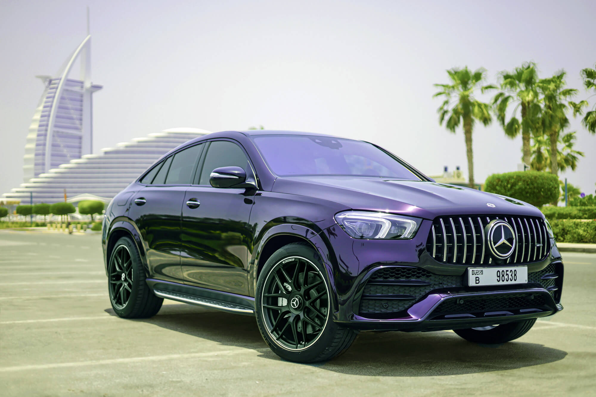 Rent Mercedes GLE53 AMG Deep Purple in Dubai - SUV - Octane Luxury Car ...
