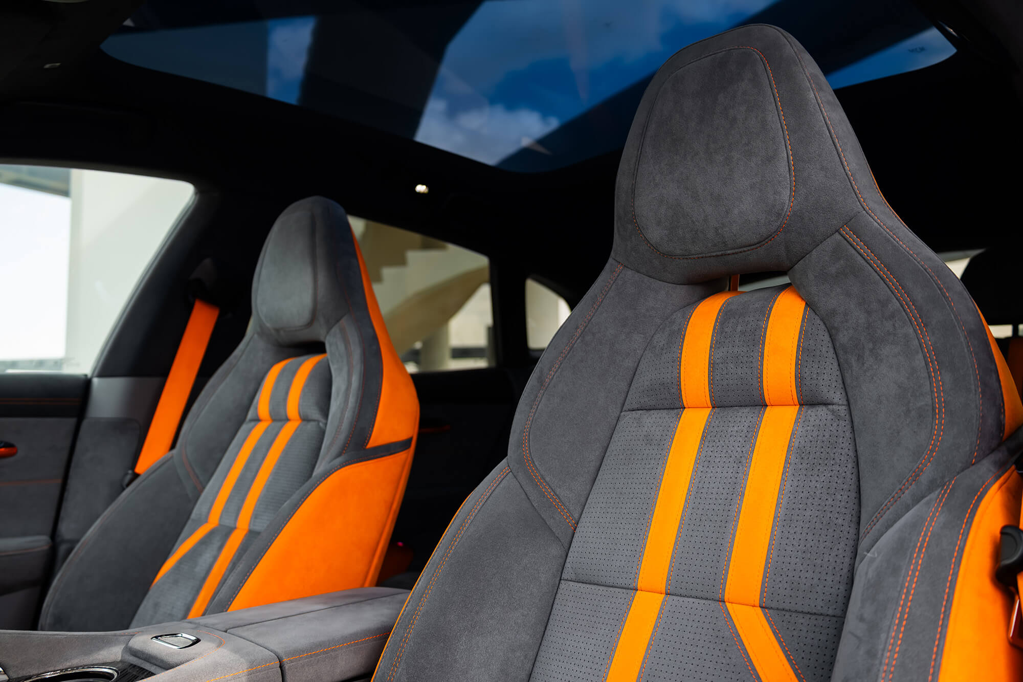 Rent Zeekr 001 Orange in Abu Dhabi- Electric - Octane Car Rental