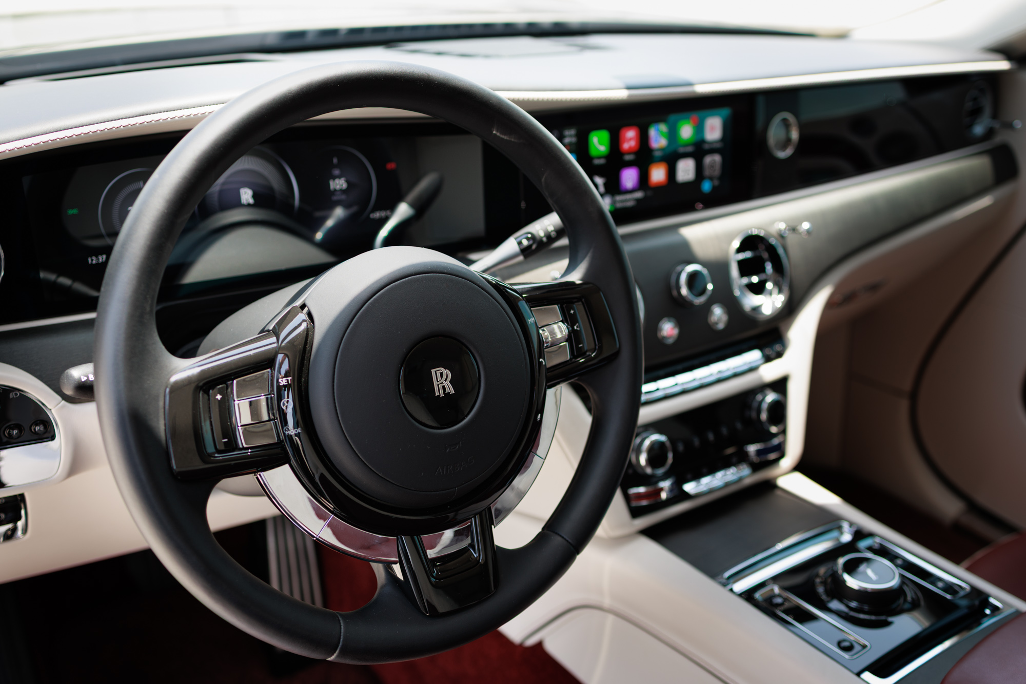 Rent Rolls Royce Spectre Black Cherry in Abu Dhabi - Luxury - Octane.Rent